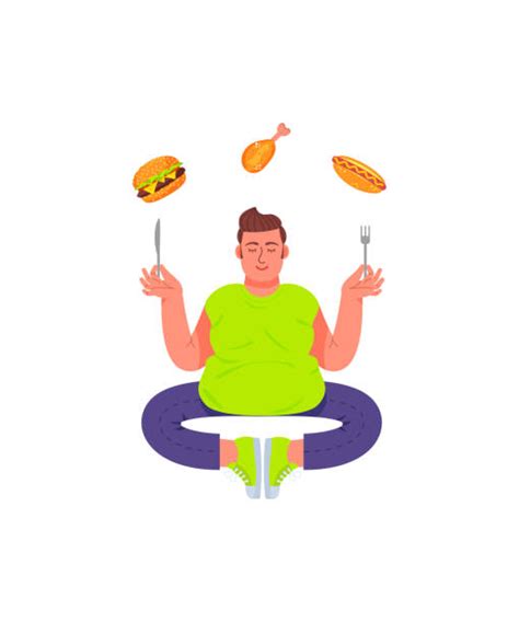Fat Man Meditating Illustrations Royalty Free Vector Graphics And Clip