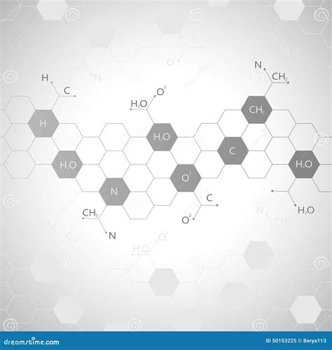 Dna Molecule On Gray Background Stock Vector Illustration Of Graphic