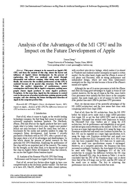 Analysis Of The Advantages Of The M1 Cpu And Its Impact On The Future