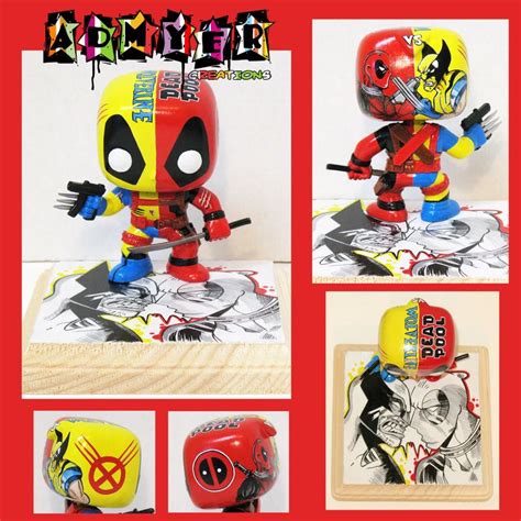 Admyer Deadpool Versus Wolverine On A 375 Funko Pop Funkopop