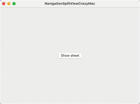 Swiftui Navigationsplitview As Sheet Content Is Missing