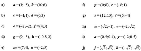 Math Exercises Math Problems Vectors