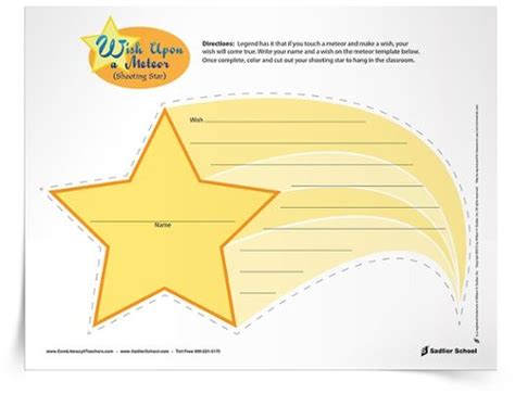 wish upon a meteor writing activity inspired by patricia polacco