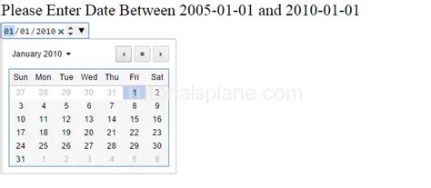 HTML5 Date Picker Example And Demo HTML5 Tutorials