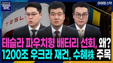 라이징스탁 테슬라 파우치형 배터리 선회 다시 찾아온 기회 누가 잡을까 Lg엔솔·sk이노베이션ㅣ1200조 우크라 재건 프로젝트 건설·기계주 급등 두산밥캣·hd현대