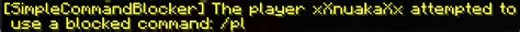 SimpleCommandBlocker Paper Plugin Hangar