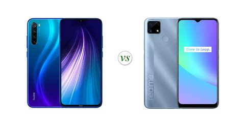 Xiaomi Redmi Note 8 vs realme C25: Side by Side Specs Comparison