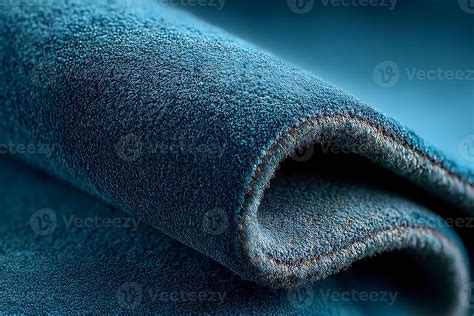 Luxurious Blue Velvet Fabric Texture For Interior Design And Fashion