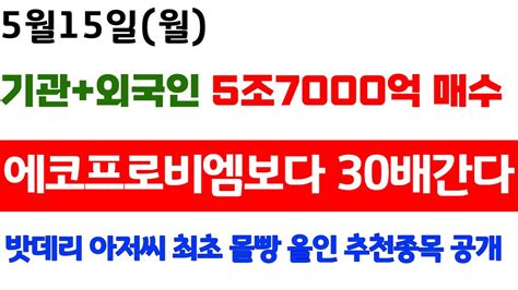 주식 제 2의 에코프로비엠 이 주식 당장 사라 삼성도 20조 투자하는 2차전지 탑픽 지금부터 50배 오를겁니다 살면서