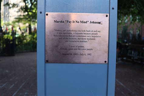 Lgbtq Activists Install Marsha P Johnson Monument In New York City