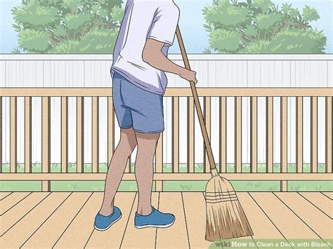 How To Clean A Deck With Bleach 10 Steps With Pictures