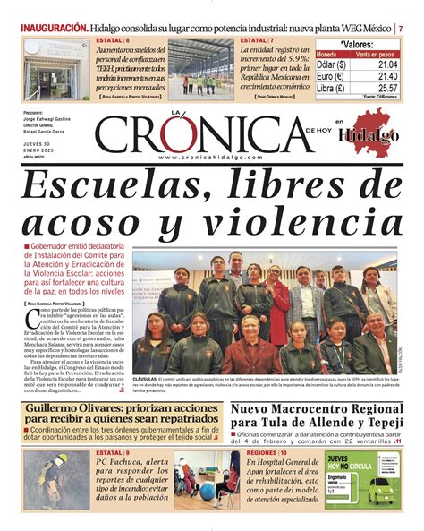 La Crónica De Hoy En Hidalgo ~ 30 01 2025