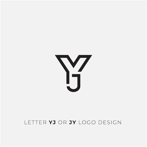 Premium Vector Letter Yj Or Jy Logo Design Icon Minimal And Clean