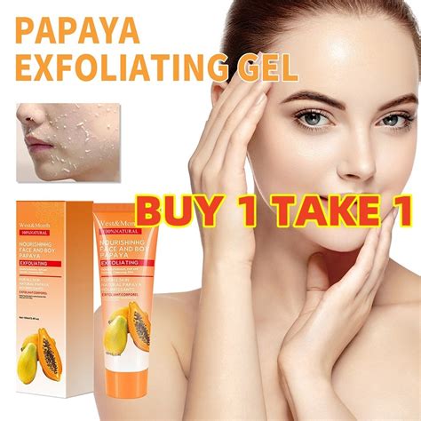 100ml Pretty Cowry Papaya Exfoliating Whitening Gel Deep Cleaning