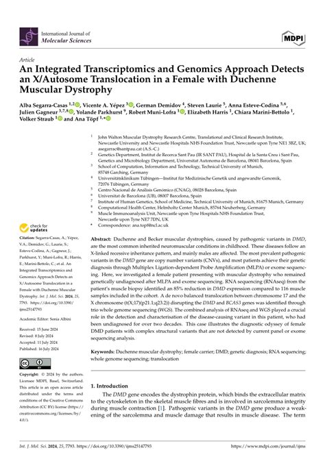 Pdf An Integrated Transcriptomics And Genomics Approach Detects An X Autosome Translocation In