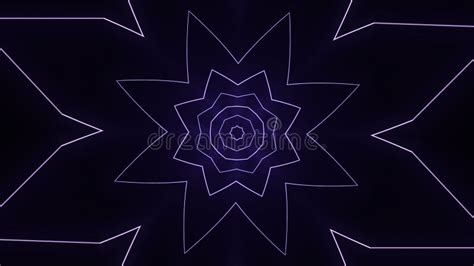 Geometric Floral Pattern With Flashing Movements Animation Stock Image Image Of Colorful