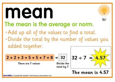 Mean Median Mode Range And Average