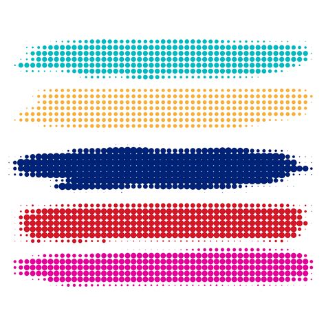 Abstract Colorful Halftone Set 677575 Vector Art At Vecteezy