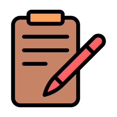 Contract Generic Outline Color Icon