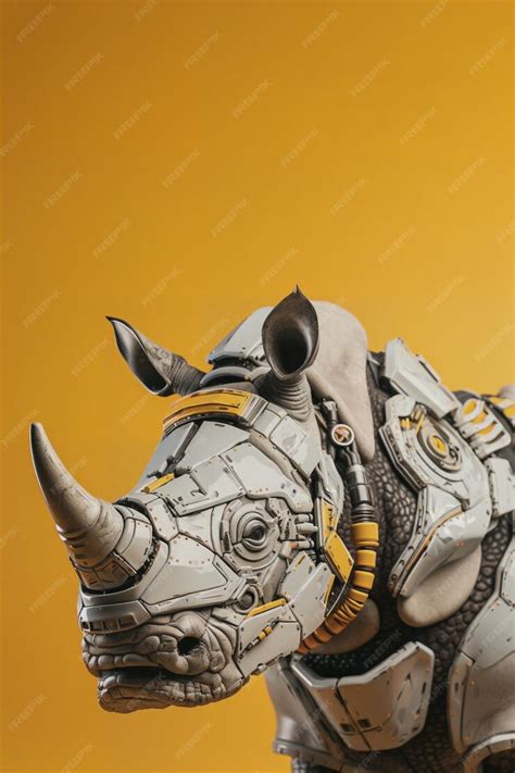 Premium Ai Image Robot Rhino