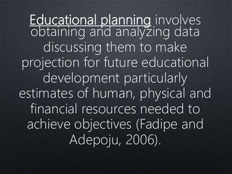System Approach To Educational Planning Pptx