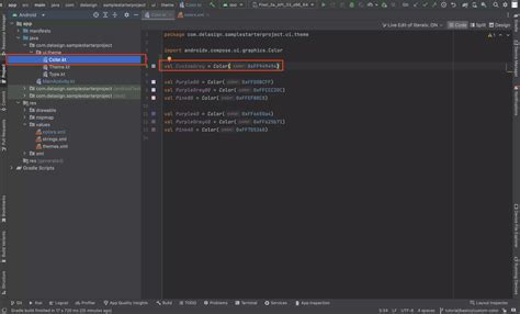how to add and use custom colors in an android project