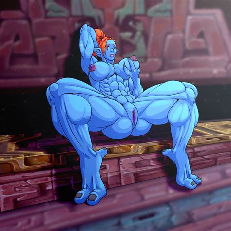 Rule 34 Big Nipples Blue Body Clit Piercing Female Humanoid Juls