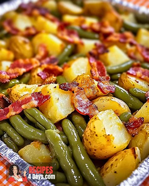 Country Ranch Green Beans N Potatoes With Bacon