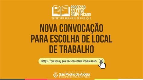 Educação Divulga Nona Convocação Para Escolha De Local De Atuação