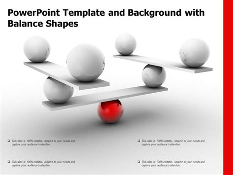 Powerpoint Template And Background With Balance Shapes Presentation