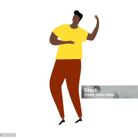벡터 손 은 라틴계 캐리빈의 만화 삽화 아프리카 남자 춤 맘보 바차타 살사 재미 있는 이동 Merengue 긴에 대한 스톡 벡터