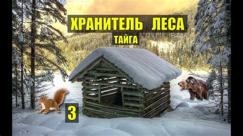 УБЕЖИЩЕ СТРОЙКА ДОМа в ЛЕСУ МЕДВЕДЬ ХРАНИТЕЛЬ ЛЕСА ЛЕСНЫЕ ИСТОРИИ из