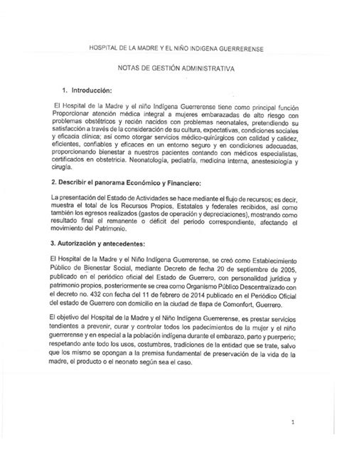 Notas De Gestion Administrativa Pdf