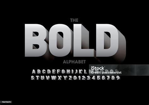 Alfabeto Grassetto Immagini Vettoriali Stock E Altre Immagini Di