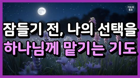 잠들기 전 나의 선택을 하나님께 맡기는 기도ㅣ잠들기 전 기도 ㅣ잠자며 듣는 기도 ㅣ하루를 마무리하는 기도ㅣ자면서 듣는 기도 ㅣ밤기도 Youtube