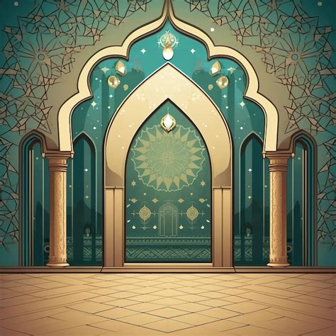 Premium Ai Image Islamic Background