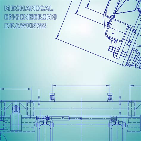 Blueprint Vector Engineering Illustration Computer Aided Design Systems 4156508 Vector Art At
