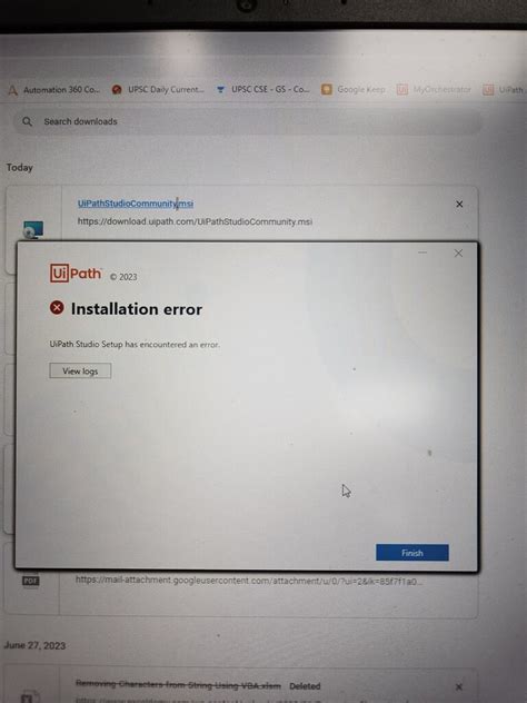 Instaaltion Error Activities Uipath Community Forum