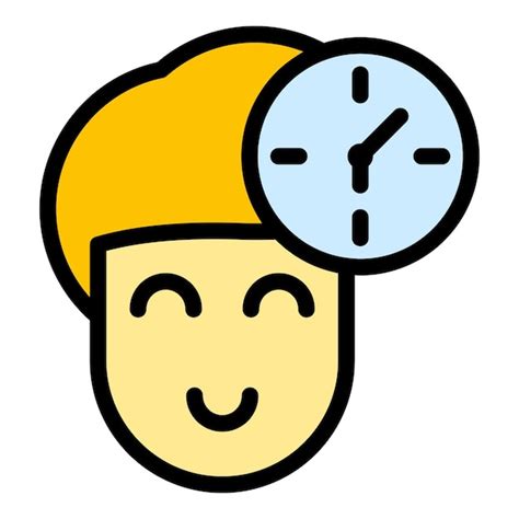 문제 시차 지연 아이콘 개요 흰색 배경 색상 플랫에 격리된 웹 디자인을 위한 문제 시차 지연 벡터 아이콘 없음 프리미엄 벡터