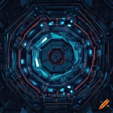 geometric sci fi pattern on craiyon