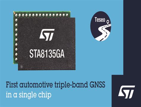 St Upgrades Automotive Positioning Accuracy With Single Chip Triple Band Satellite Navigation