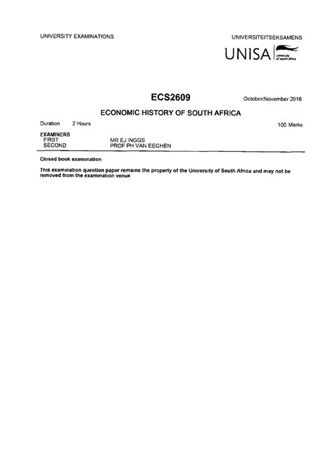 ECS Oct Nov Exam ECS Studocu