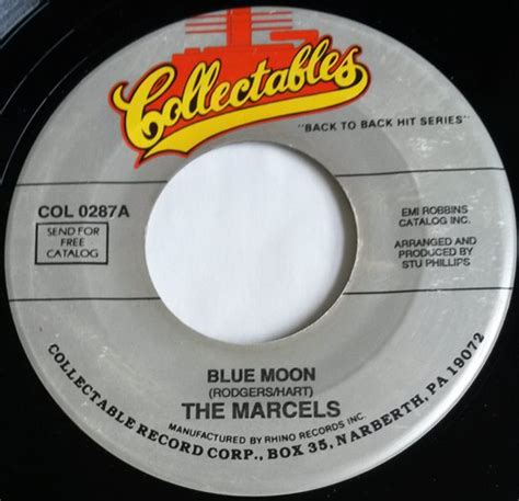 The Marcels Blue Moon Goodbye To Love Vinyl Discogs