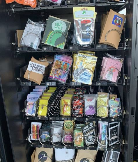 Vending Machine Filled With A Variety Of Items