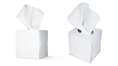 Premium Vector Realistic Paper Napkin Box Isolated On White Background