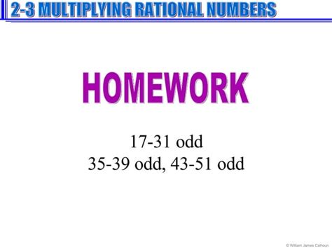 Lesson 2 3 Multiplying Rational Numbers Ppt Lesson 2 3 Multiplying Rational Numbers Ppt