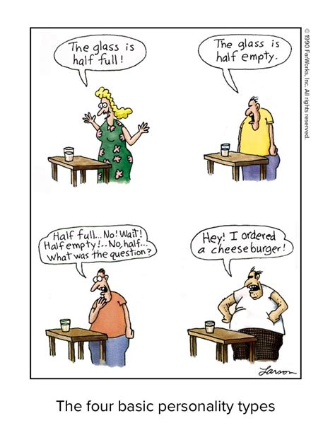 The Four Basic Personality Types R Thefarside