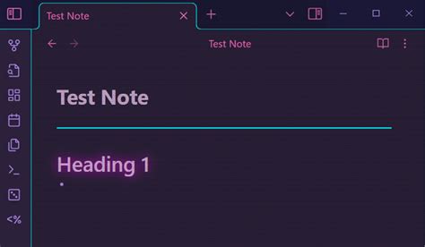 Using Css To Create H1 Borders In Obsidian Robsidianmd