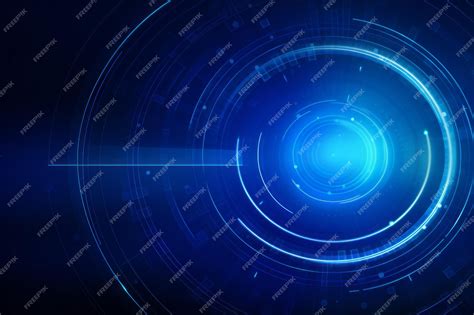 Premium Ai Image Blue Tone Spiral Wireframe Technological Background