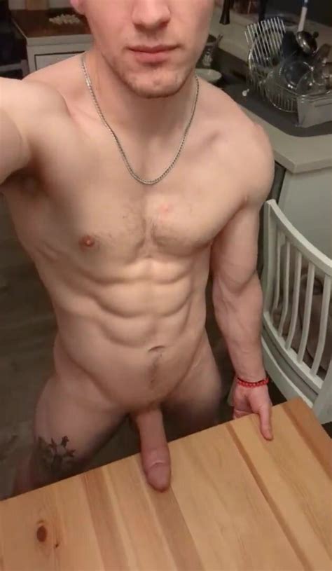 Muscle Lad Plays With His Big Cock
